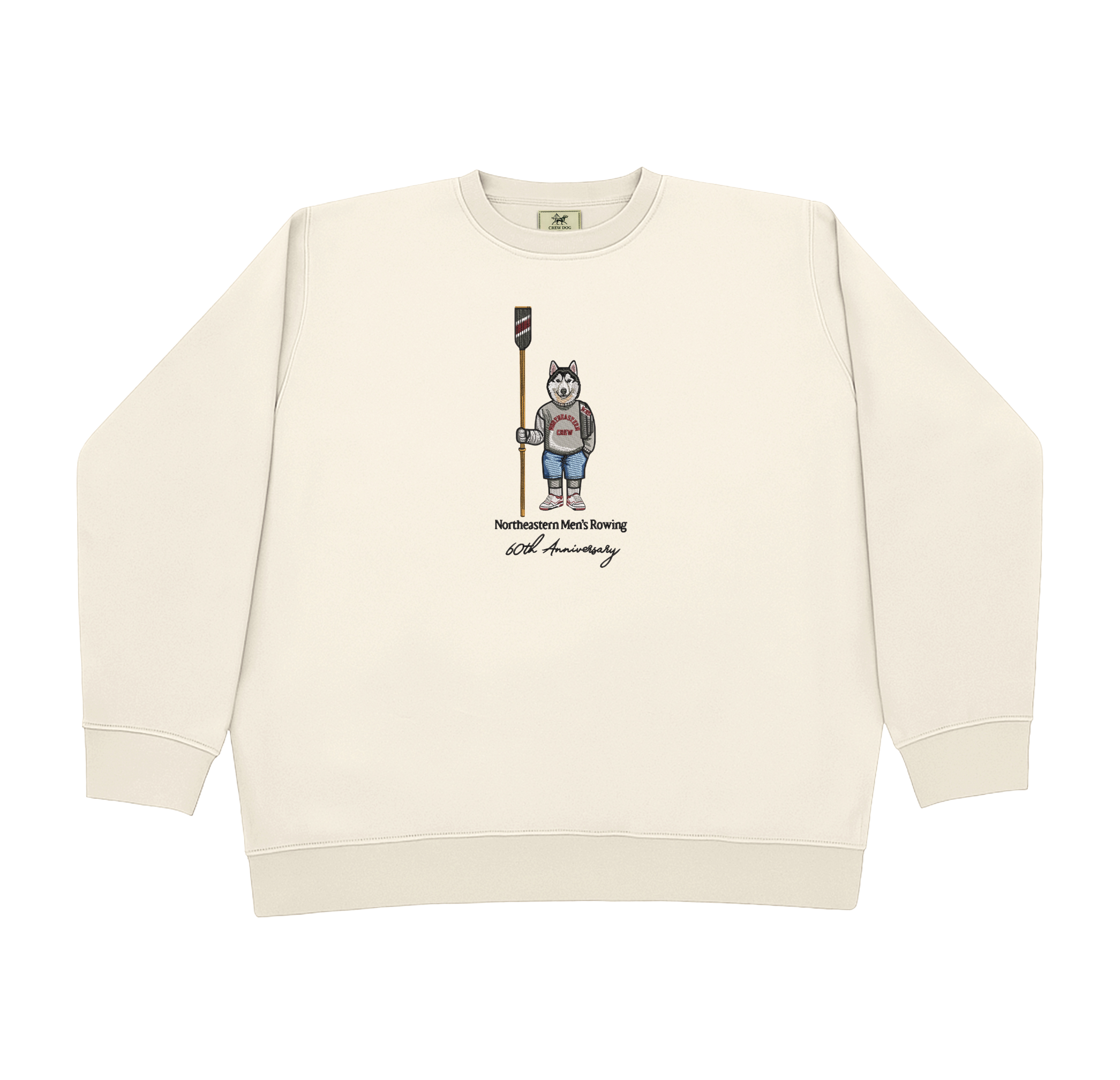 Northeastern Men's Rowing Embroidered Crewneck – Crew Dog