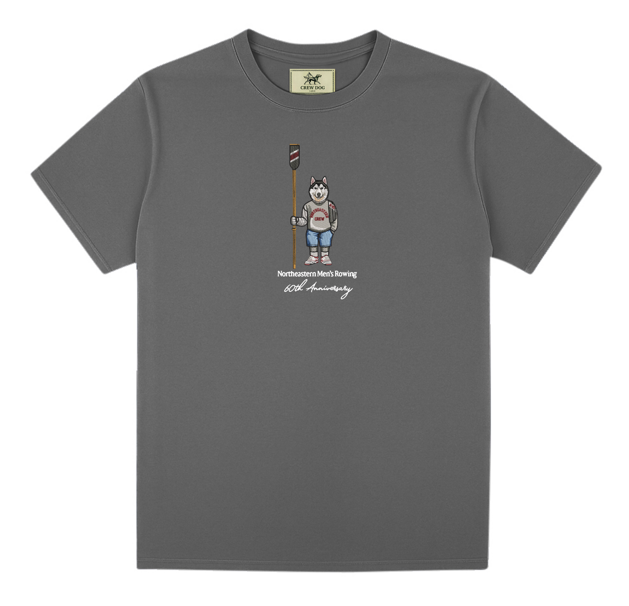 Northeastern Men's Rowing Embroidered Tee – Crew Dog
