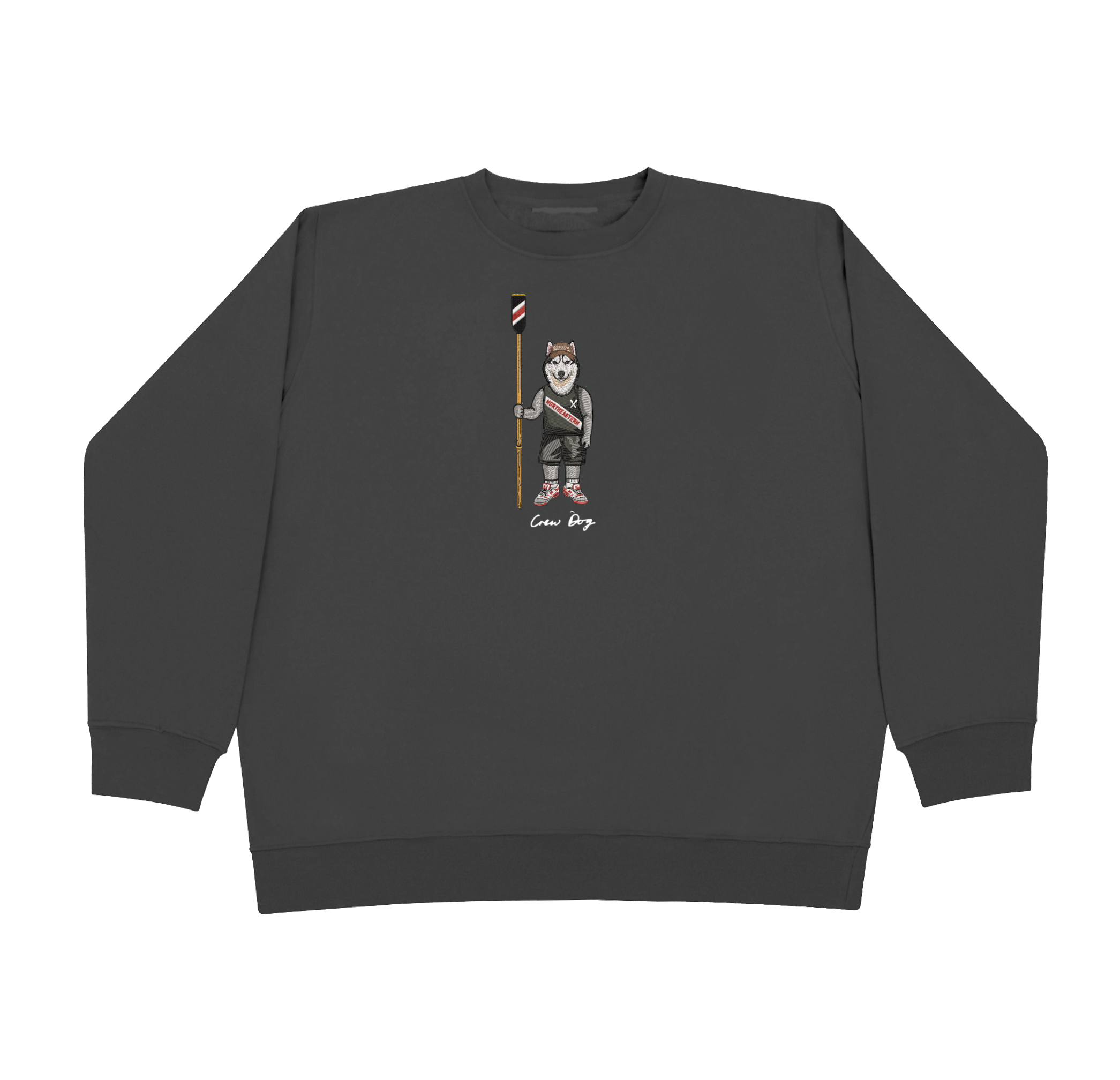 Northeastern Rowing Embroidered Crewneck – Crew Dog