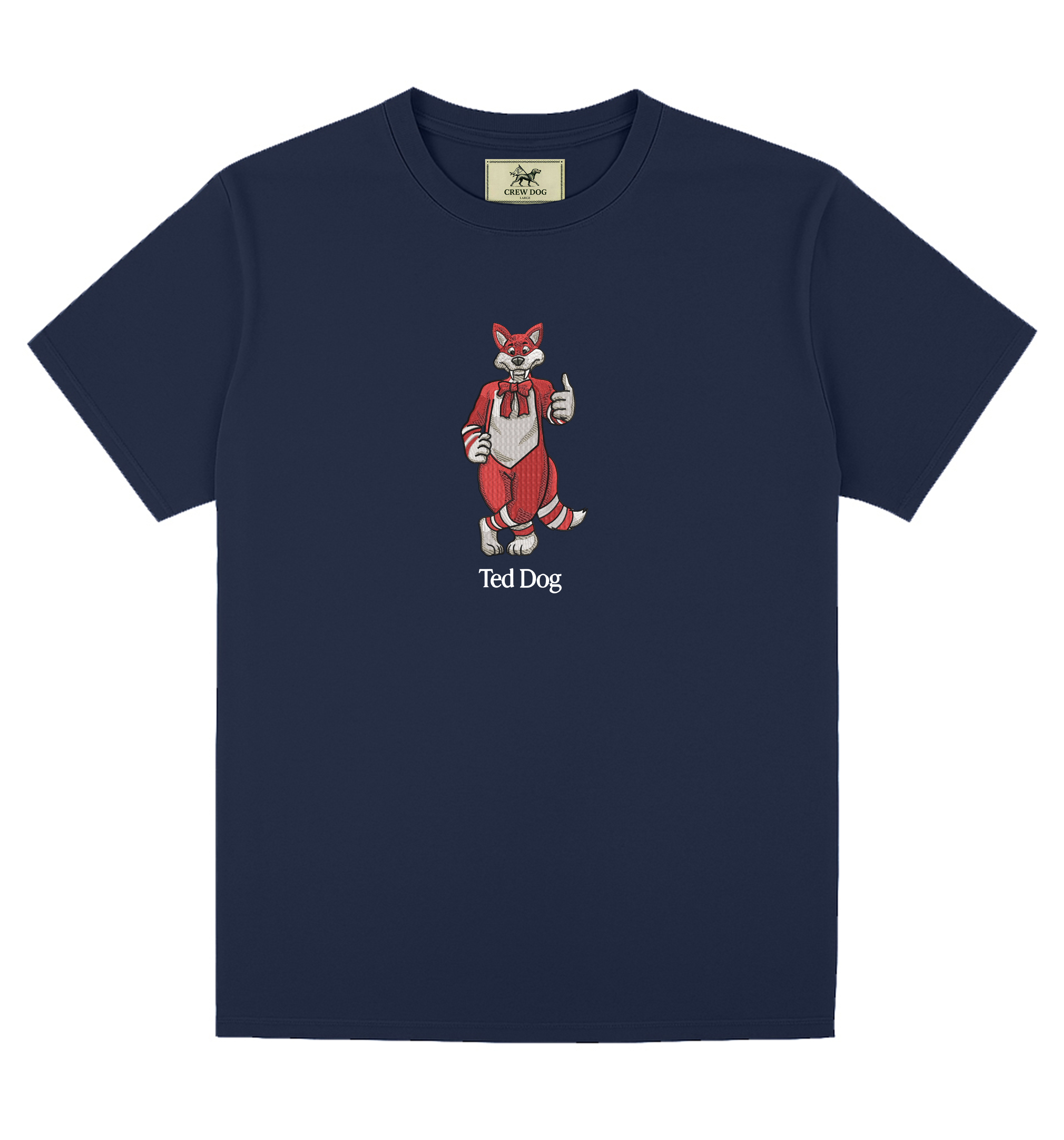 Ted Dog Embroidered Tee – Crew Dog